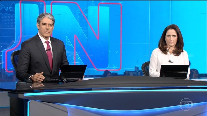 Ana Luiza Guimarães apresenta JN com Bonner pela primeira vez e celebra ...