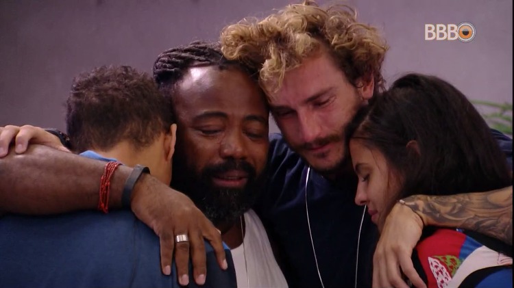 BBB19: Alan e Rodrigo se emocionam no almoço do anjo