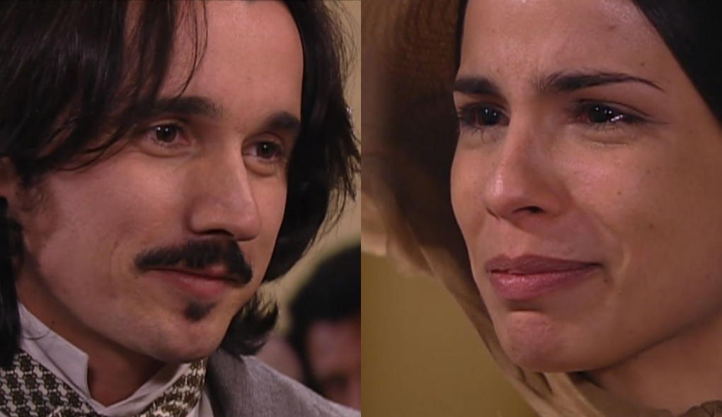 Geraldo tenta beijar Malvina, leva patada e depois se surpreende com ...