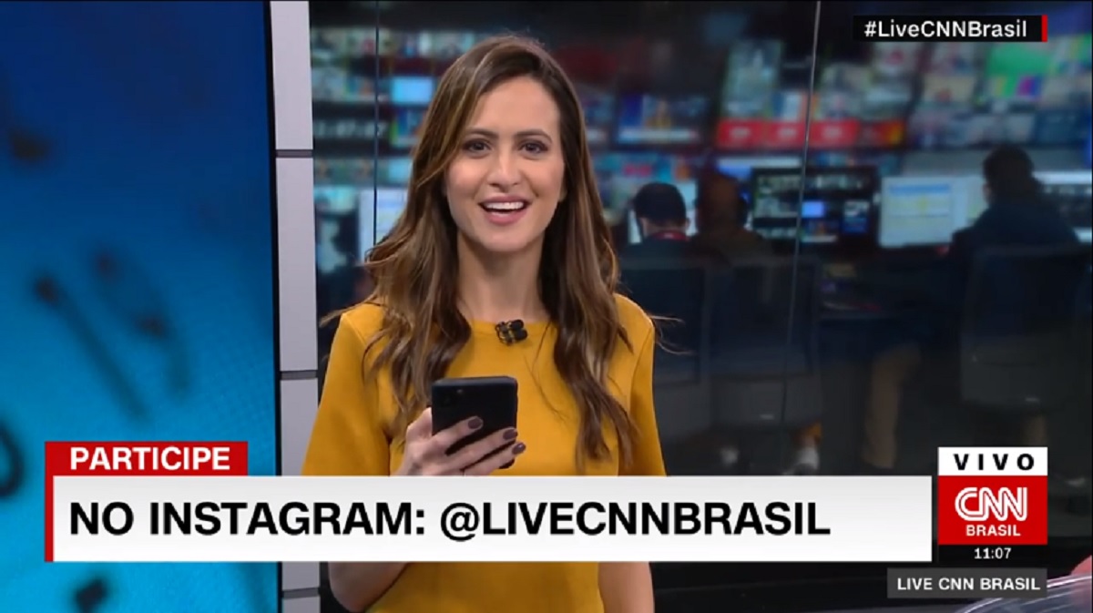 Marcela Rahal estreia como titular do Live CNN Brasil e lê mensagem de ...