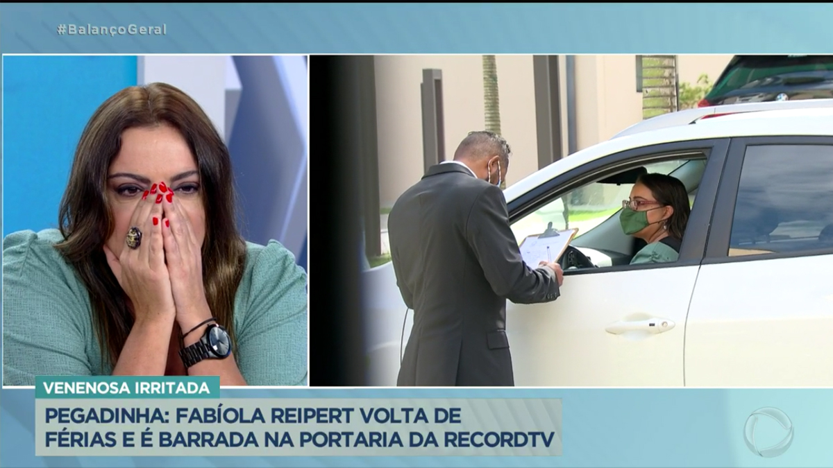 Fabíola Reipert volta ao Balanço Geral e é barrada na Record