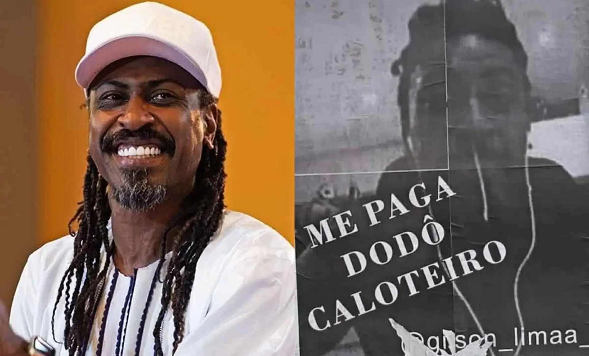 Produtor musical cobra dívida de Dodô, do Pixote, espalhando cartazes ...