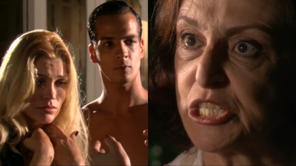 Cristina é flagrada com outro homem e apanha em Alma Gêmea